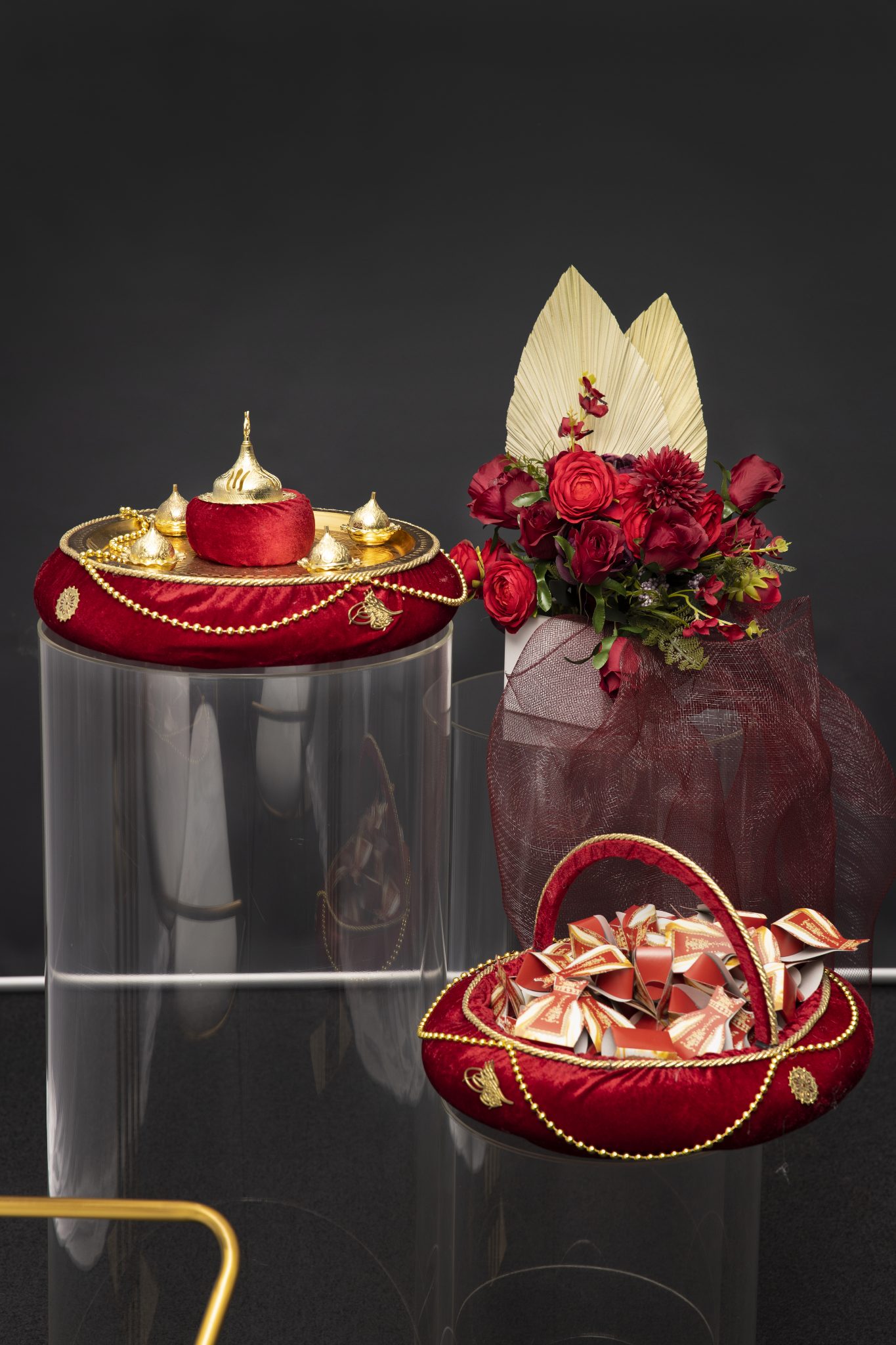 Clear Acrylic Cylinder Plinths - Hazel Events - Prop Hire Melbourne