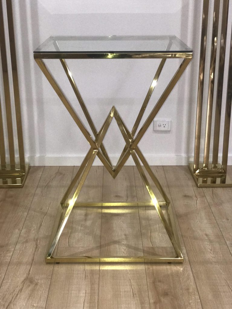 CLARA Luxe Gold Diamond Table - Hazel Events - Prop Hire Melbourne