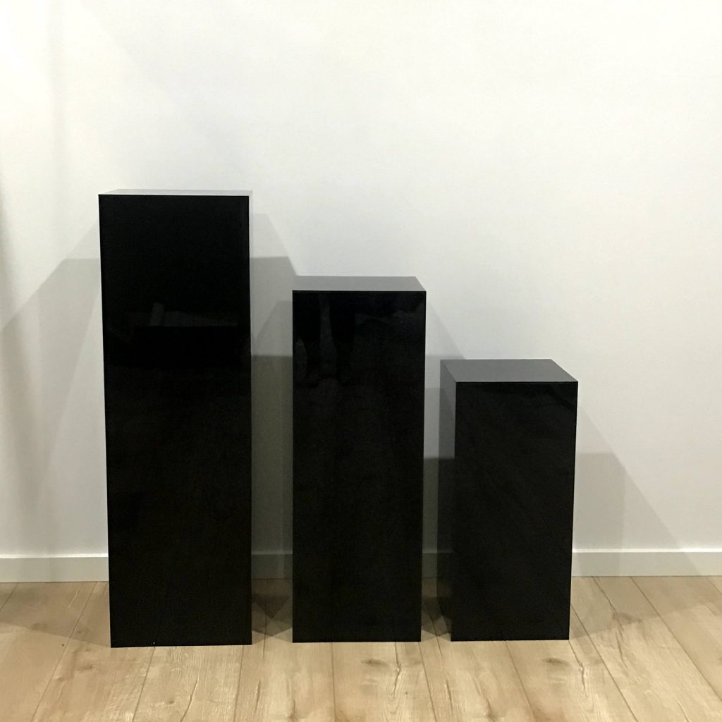 Black Plinths - Hazel Events - Prop Hire Melbourne