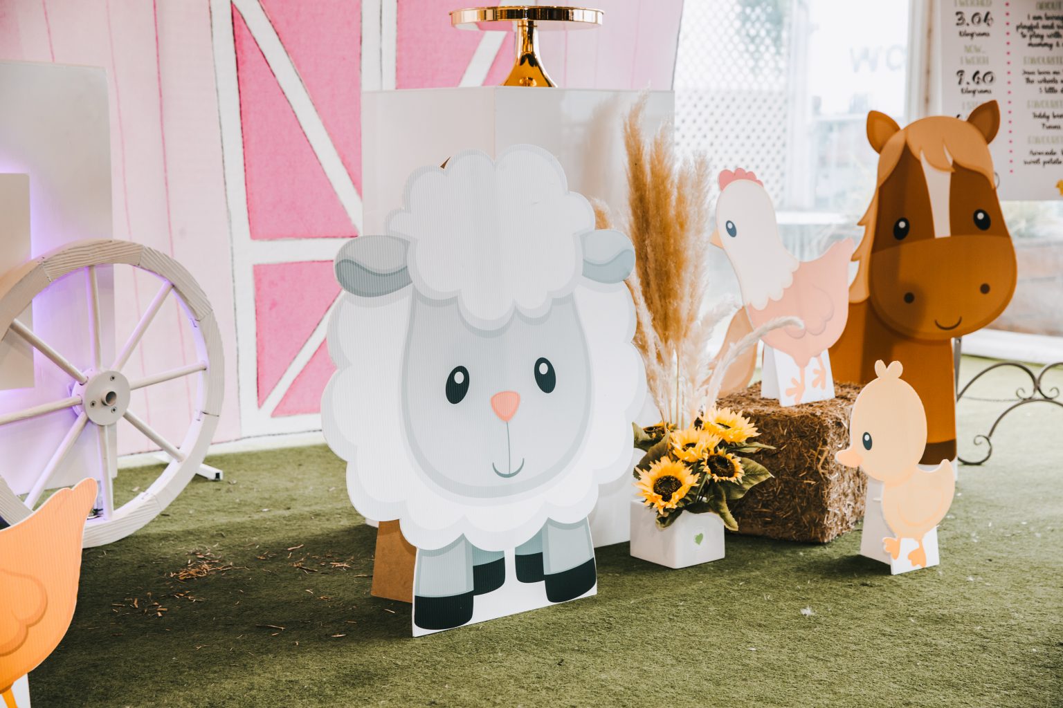 Barn & Animals + Candy Cart - Farm Package - Hazel Events - Prop Hire ...