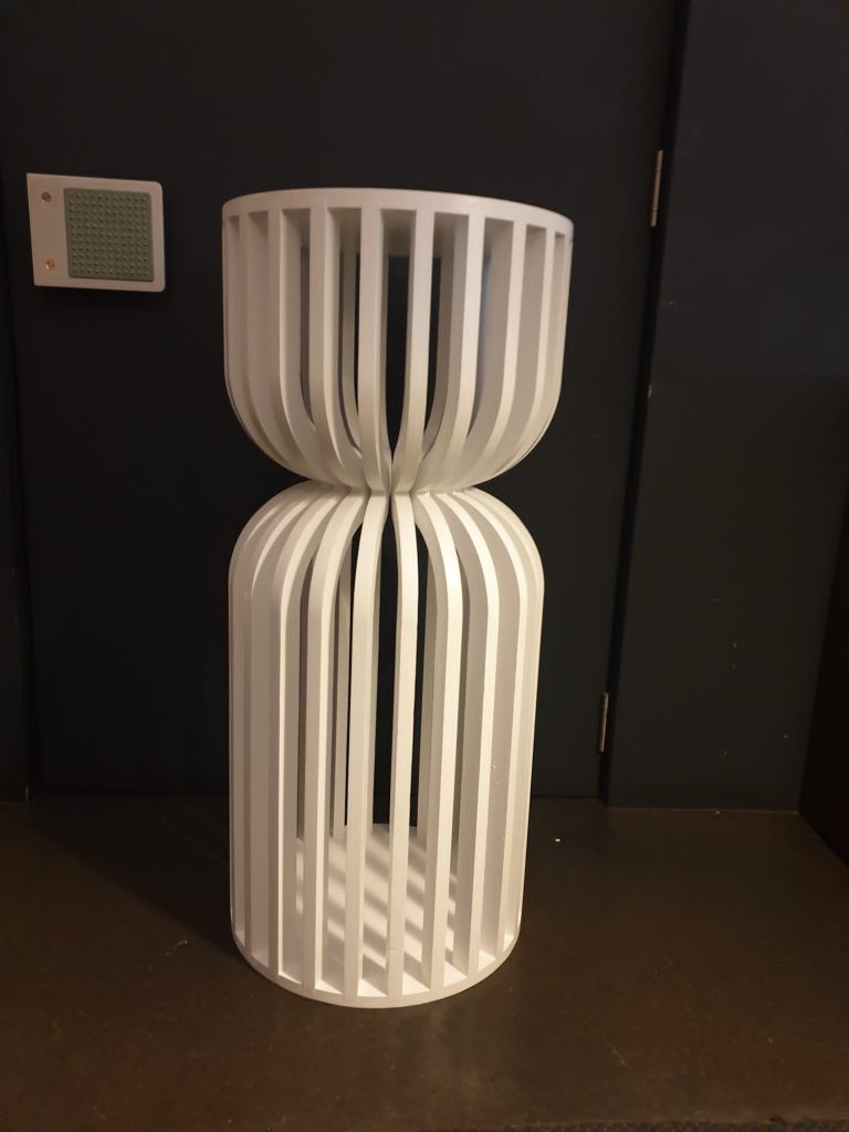 White Slatted Plinth - Hazel Events - Prop Hire Melbourne