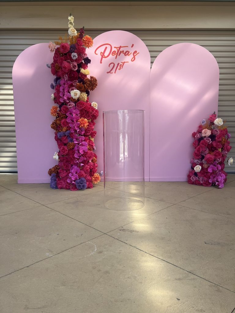 PEMBE Floral Tower - Set of 2 Hazel Events - Prop Hire Melbourne