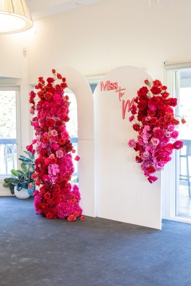 White Ripple Arch Hazel Events - Prop Hire Melbourne