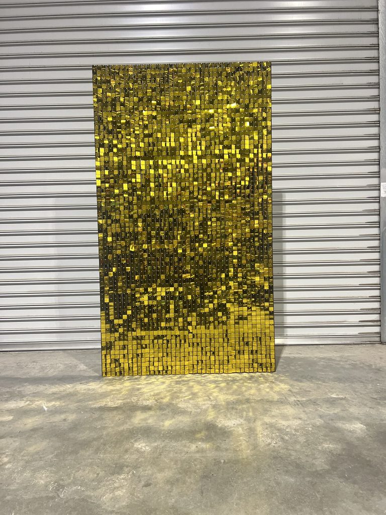 VICENZA - GOLD Shimmer Wall - Hazel Events - Prop Hire Melbourne