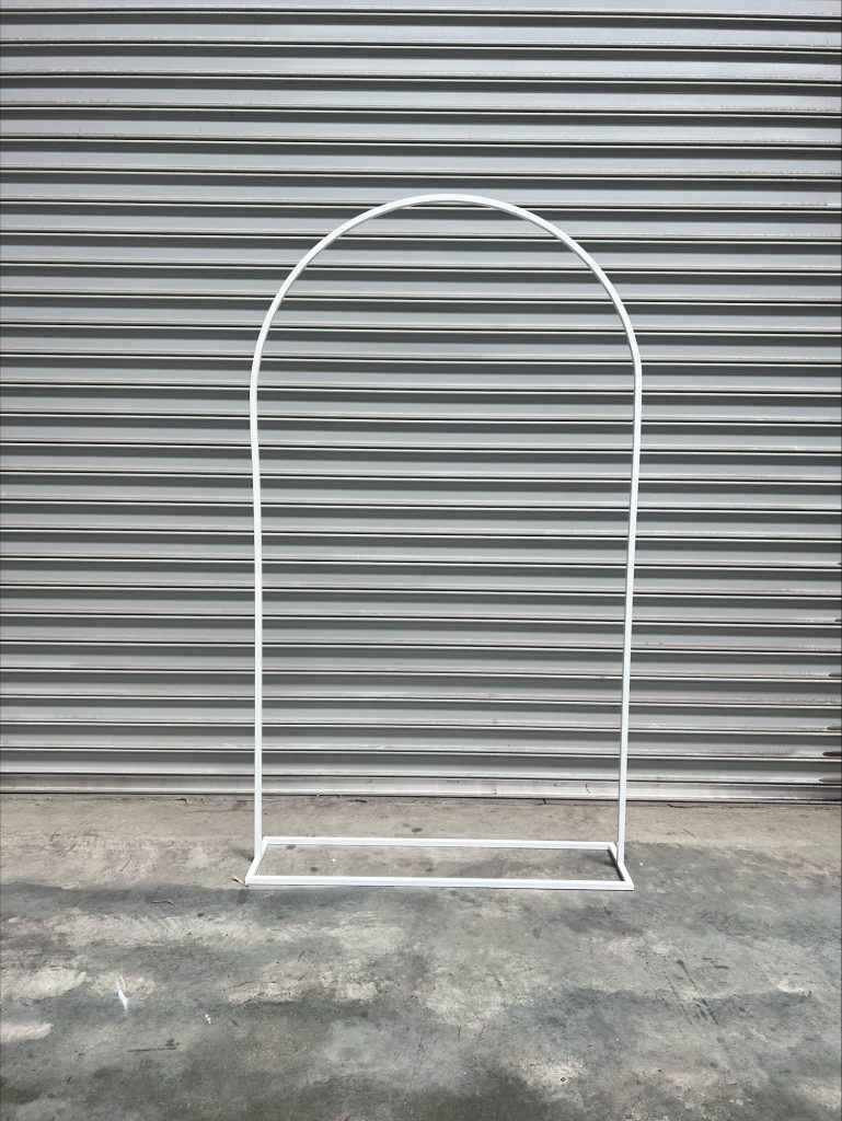 ZELDA White Arch Frame - Hazel Events - Prop Hire Melbourne